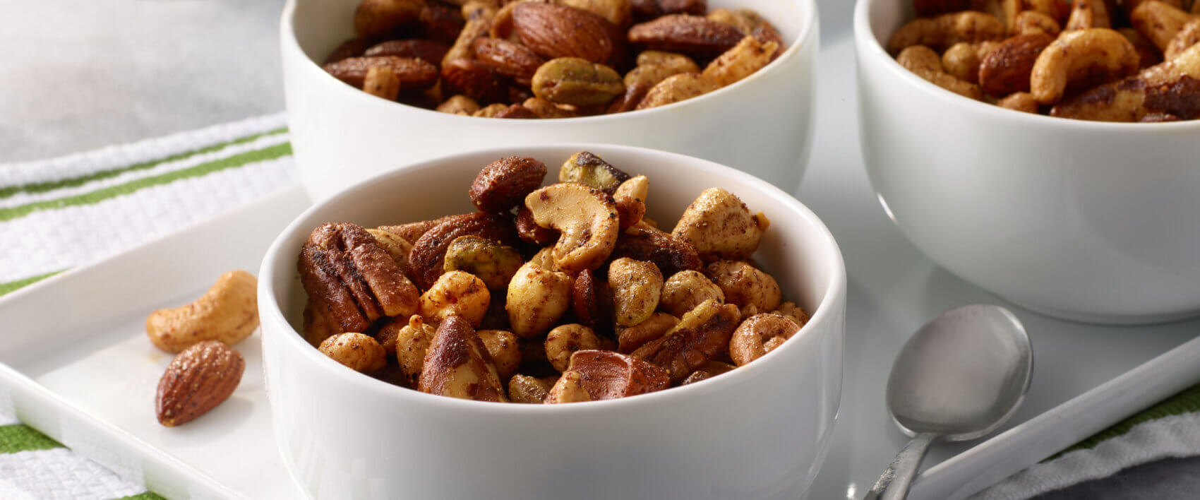 Easy Spiced Nuts — PLANTERS® Brand
