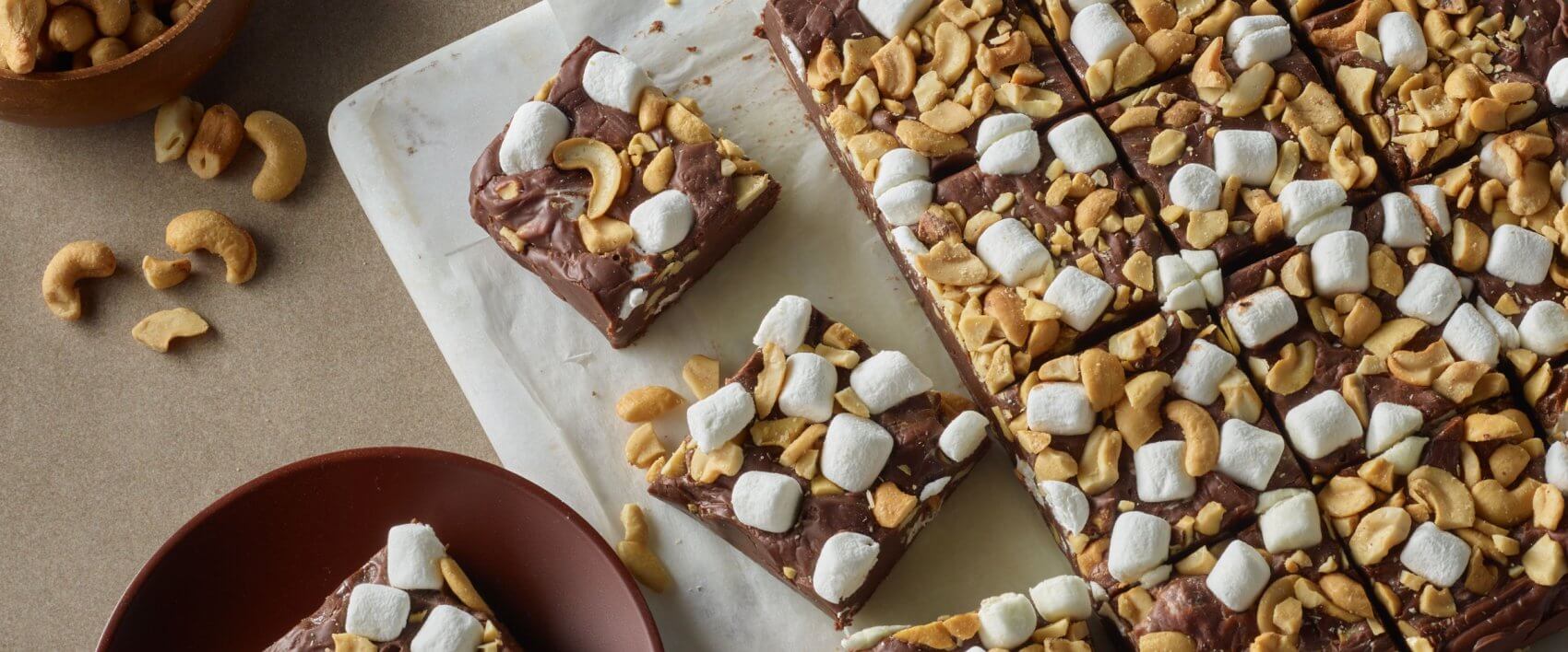 Rocky Road Fudge — PLANTERS® Brand